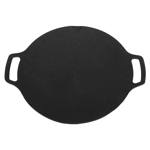 Korean Style BBQ Grill Pan Korean Round Griddle Non Stick 6 Layer ...
