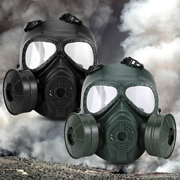 Reality CS Field Protective Helmet Full Face Gas Mask Military Commando ...