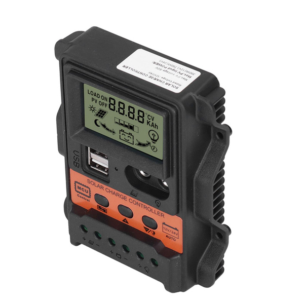 DC 12V 24V Solar Charge Controller With LCD Display 2 USB Output PWM ... DC 12V 24V Solar Charge Controller With LCD Display 2 USB Output PWM ...