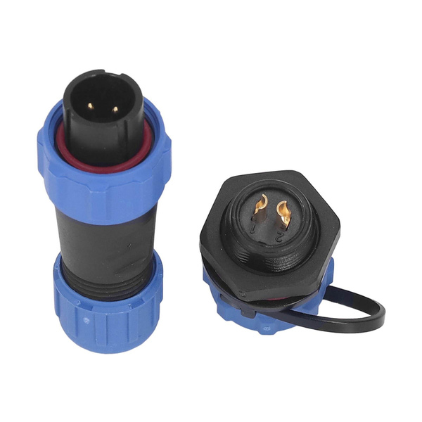 SP13 3 Pin Aviation Connector Waterproof Butt Joint Plug Socket Cable ...