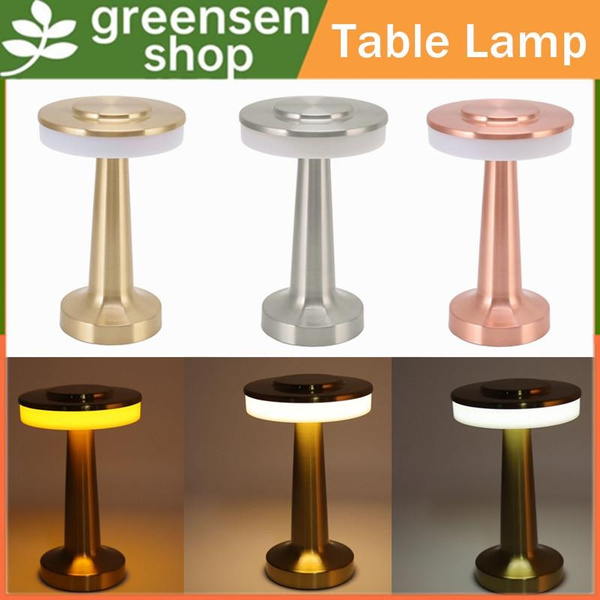 Greensen Portable LED Table Lamp, Retro Touch Control Bedside Lamp with ...