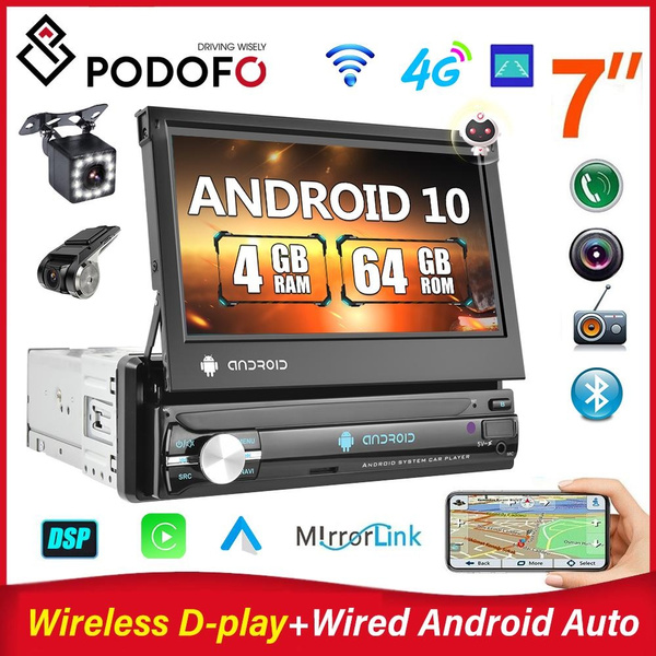PODOFO【8 CORE 4+64G】Android 10.0 Car Radio Autoradio 1 Din 7'' Touch ... PODOFO【8 CORE 4+64G】Android 10.0 Car Radio Autoradio 1 Din 7'' Touch ...