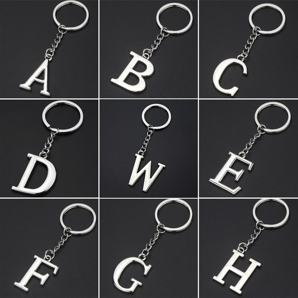 English letter keychain commemorative gift keyring | Wish