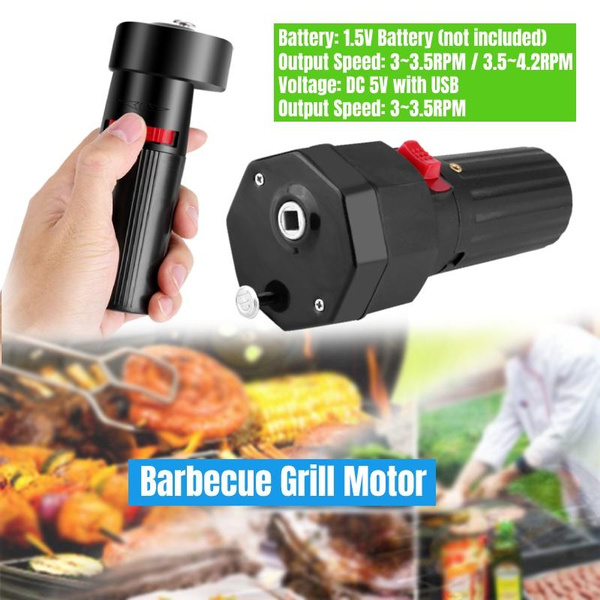 Barbecue Rotisserie Motor 1.5V Electric BBQ Grill Motor (Battery ...