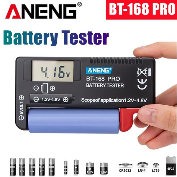 BT-168Pro Portable Battery Tester 18650/ AA/AAA/C/D/9/1.5V Battery ...