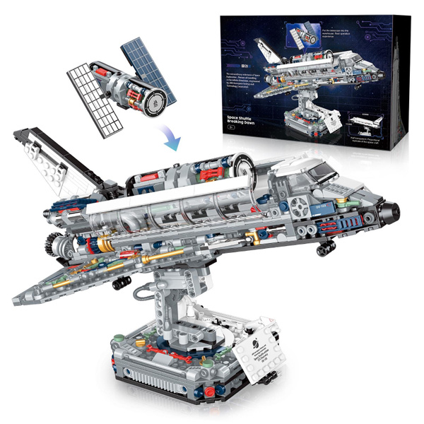 Creative Space Shuttle Building Blocks Kits With Mars Rover Spaceship ...