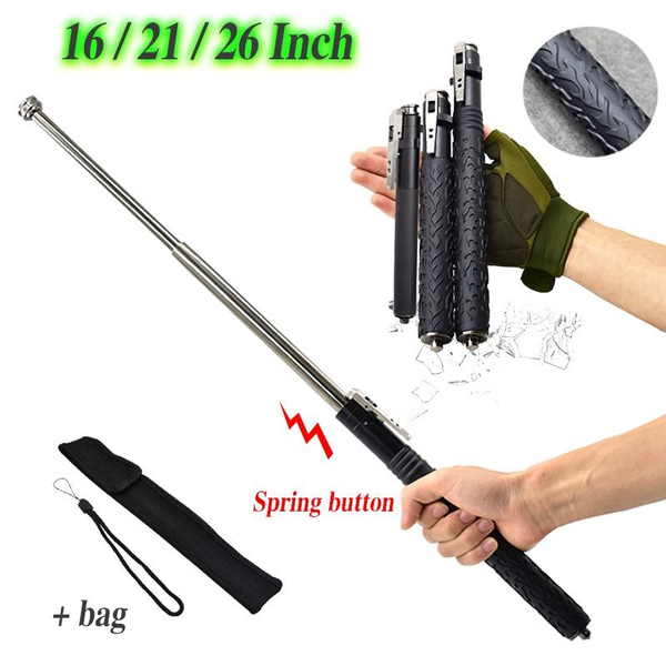 One-touch Automatic Spring-loaded Telescopic Crowbar Outdoor Self ...