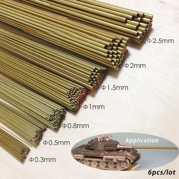 0.3mm-3mm Model Modified Copper Tube DIY Military Tanks Modeling Scene ...