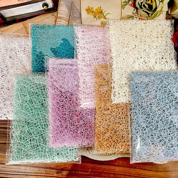 10sheets A5 Lace Hollow Tissue Paper Texture Paper Fancy Premium Card ...