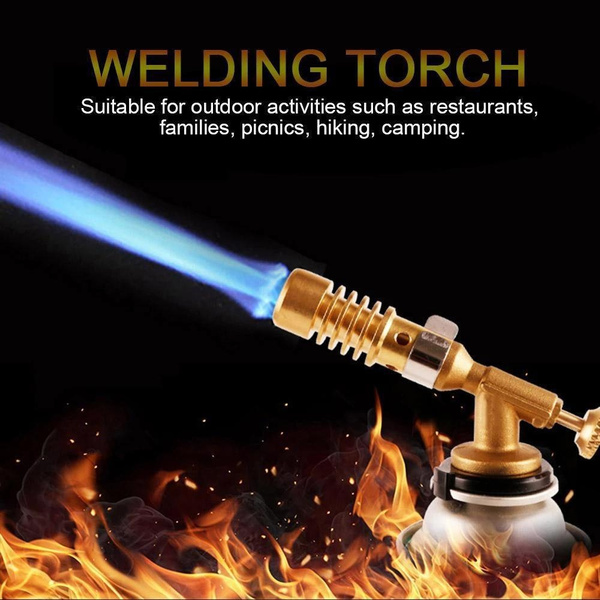 Portable Gas Torch Flame Gun Blowtorch Copper Flame Butane Gas-Burner ...