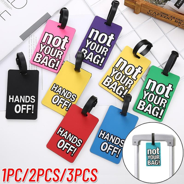 1PC/2PCS/3PCS Luggage Tag PVC Identifier Card Holder Label, Not Your ...