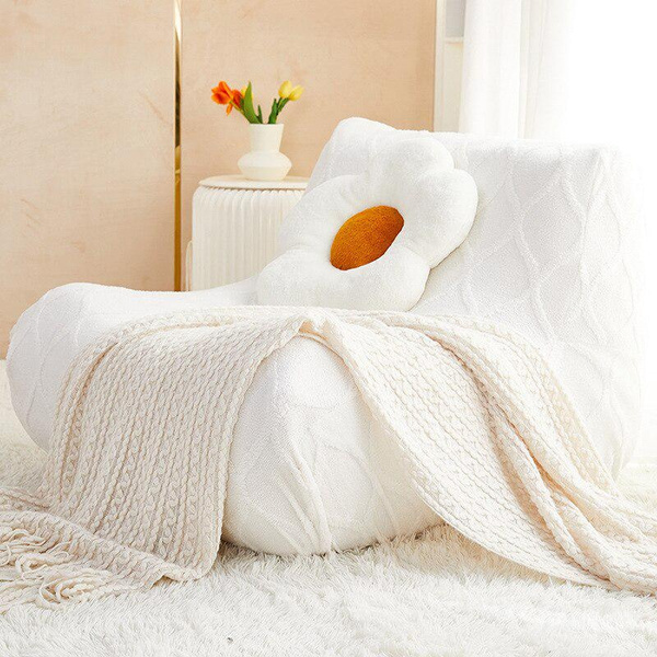 Nordic Style Tatami Single Sofa Cover Salon Office Lazy Floor Accent ...