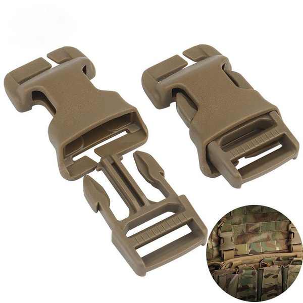 Tactical 1 Inch SRB Buckle Quick Attach Surface Mount Tactical Mil-spec ...