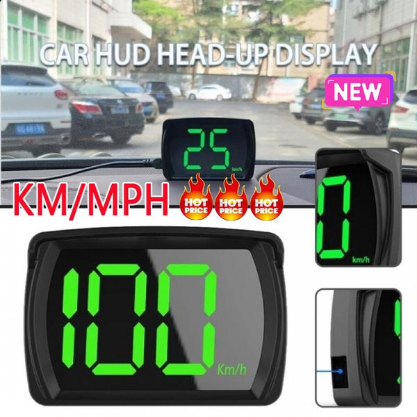 New MP/KMH Speedometer Big Font for Car Truck Bus 2.8 Inch Plug and ...