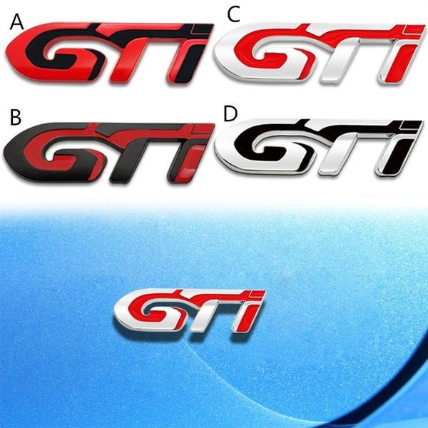 Car Styling Metal Car Badge Rear Emblem tail sticker For Peugeot GTI ...