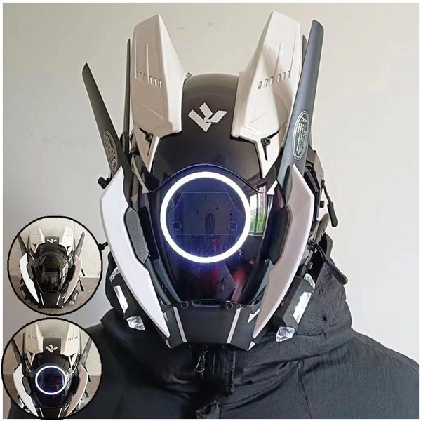 New Men's Cyber Round Light White Corner White Wind Blade Wing Glowing ...