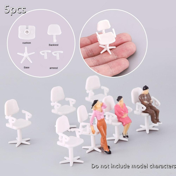 1:30 Scale Simulation Chair Model Assemble Chair Office Chair Plastic ...