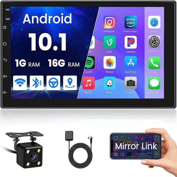 Hikity Double Din Android Car Stereo 7 Inch Touch Screen Car Radio in ...