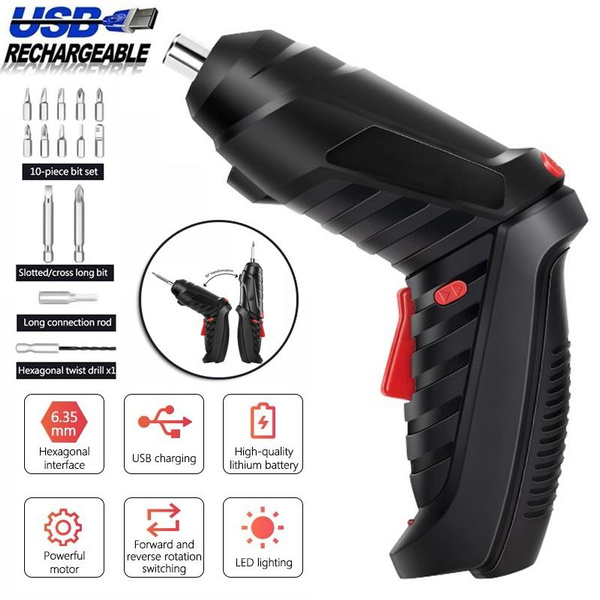 Household Electric Screwdriver 3.6V Lithium Battery Rechargeable ...