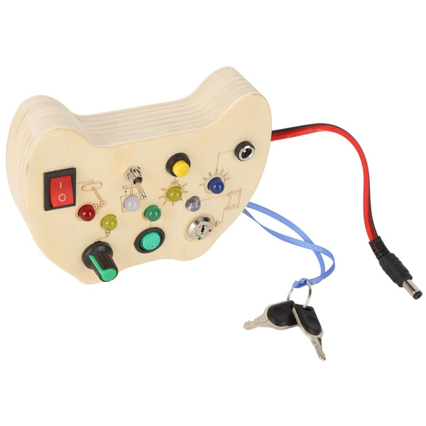 Kids Handle Sensory Board With Light And Switch Montessori Toy Sensory ...