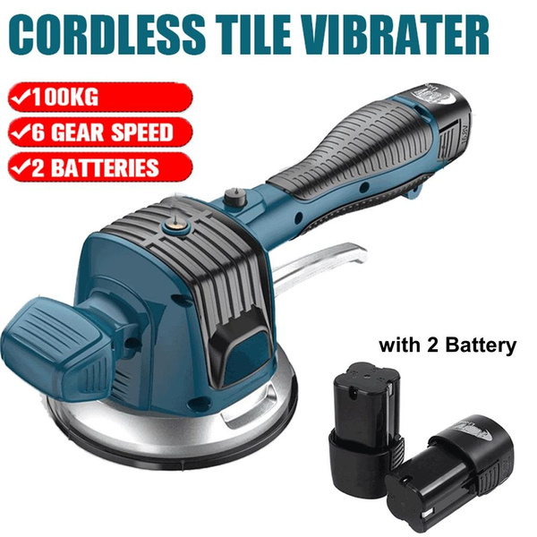 【2 Battery】6 Gears Portable Tile Machine 100KG Strong Suction Cup ...