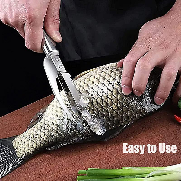 Stainless Steel 3 In 1 Fish Scale Knife Cut/Scrape/Dig Maw Knife Scale ... Stainless Steel 3 In 1 Fish Scale Knife Cut/Scrape/Dig Maw Knife Scale ...