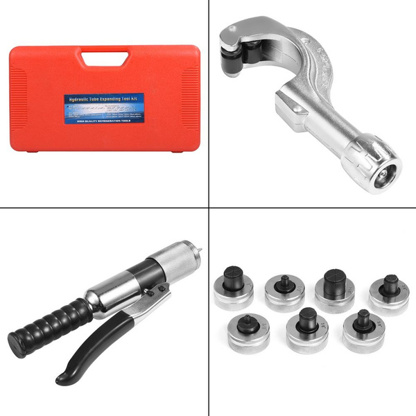 Tubing Expanding Tool, Tube Expander Kit 7 Expander Heads Hydraulic ...