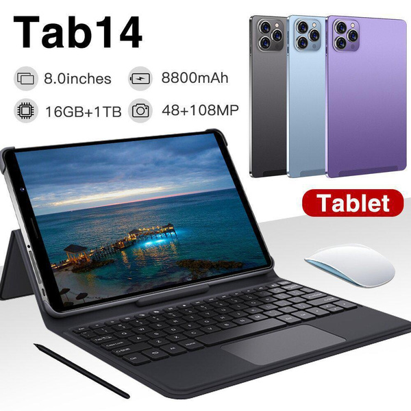 New Best Upgrade Large Memory HD Tablet 8-inch 10-core 5G/4G Dual WiFi ...