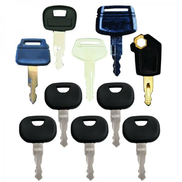 10x Excavator Key for Caterpillar Hitachi lco Komatsu Kubota 14603 Key ...