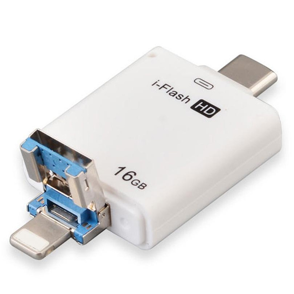 OTG 3-in-1 Memory Drive with Type-C for Android, USB 3.0 for PC/Mac ...