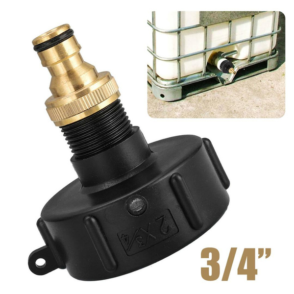 Brass Pipe IBC Adapter With 3/4" Connector S60x6 IG For IBC Water Tank ...