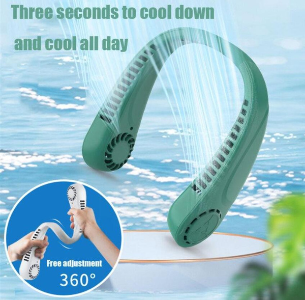 Best Portable Neck Fan 2023, 6000mAh Foldable Bladeless Neck Fans ...