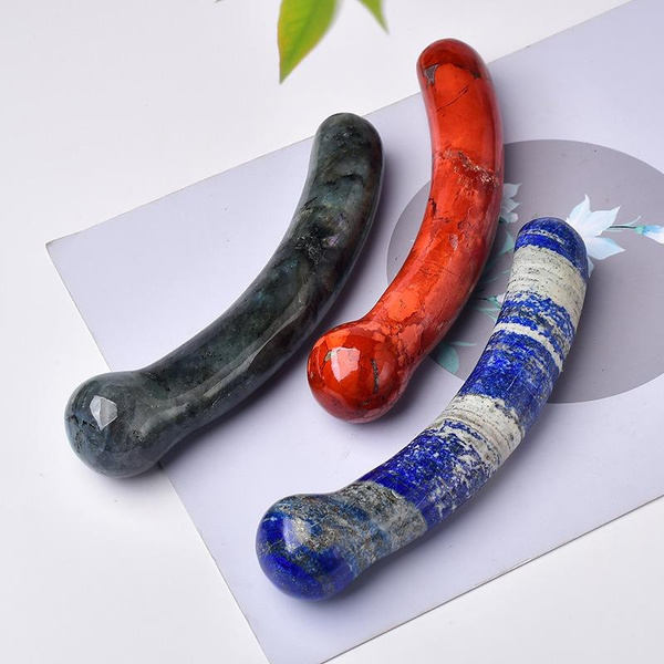 Natural Crystal Curved 18cm Female Massage Stick Home Decoration | Wish