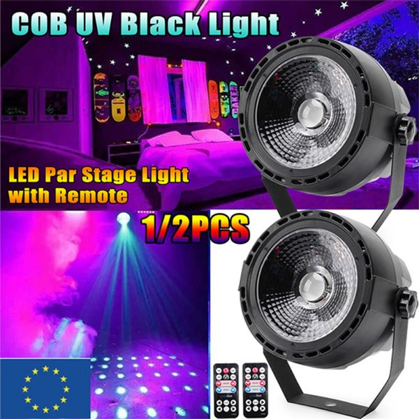 1/2PCS UV PAR Light COB LED DJ Stage Effect Lighting Blacklight with ...