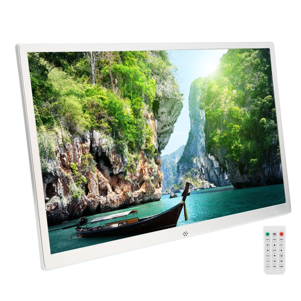 17 Inch Digital Photo Frame 1440x900 HD Slim Multifunctional Digital Frames for 100-240V Smart ...