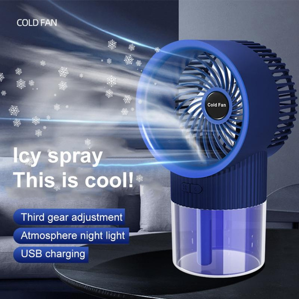 Portable Air Conditioner Cooling Fan USB Rechargeable Electric Fans Air ...
