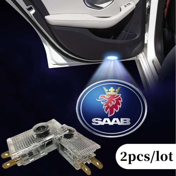 2pcs/lot Car Door Led Lights Emblem Projector Lamps For Saab 9-3 9-5 | Wish