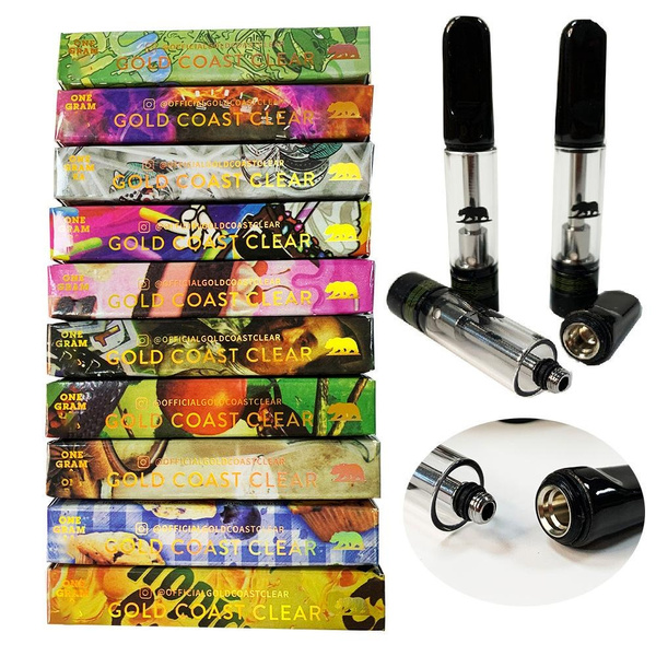 10PCS Gold Coast Clear Atomizers GCC Vape Cartridges E Cigarettes ...