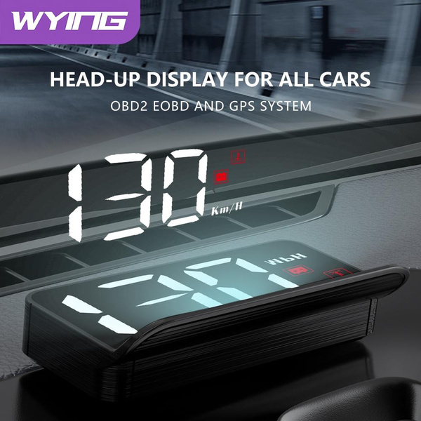 WYING M3 Car Head Up Display Auto OBD2 GPS Head-Up Display Auto Electronics HUD Projector ...