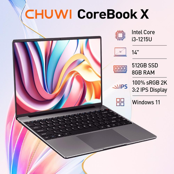 2023 New Arrival CHUWI CoreBook X 14" Laptop Intel Core i3-1215U 512GB ...