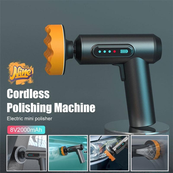 Cordless Electric Car Polishing Machine USB Rechargeable Polisher for ...