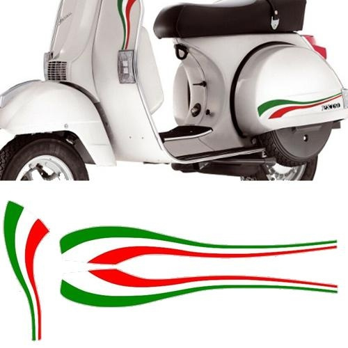x3 Adhesive Shields kit vespa px Anniversary tricolour Italy 70 lml ...