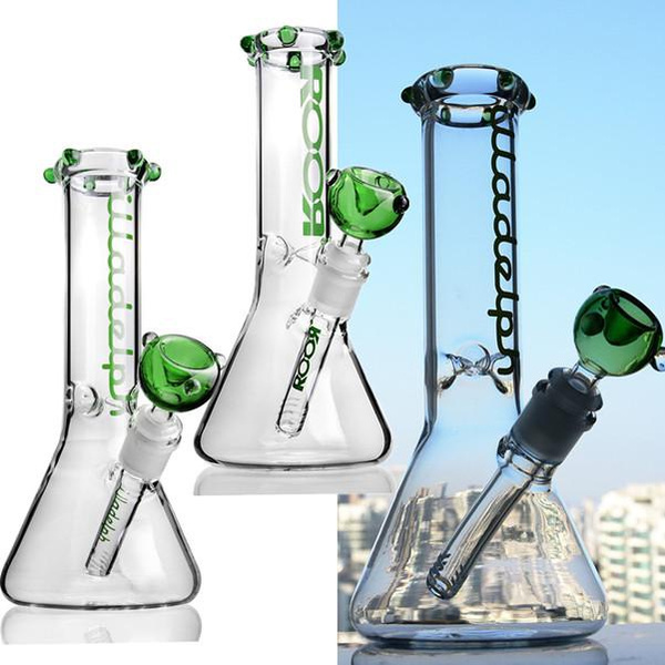 9.9inch Thick Beaker Glass Water Pipe Heady Smoking Hookah Bubblers ...