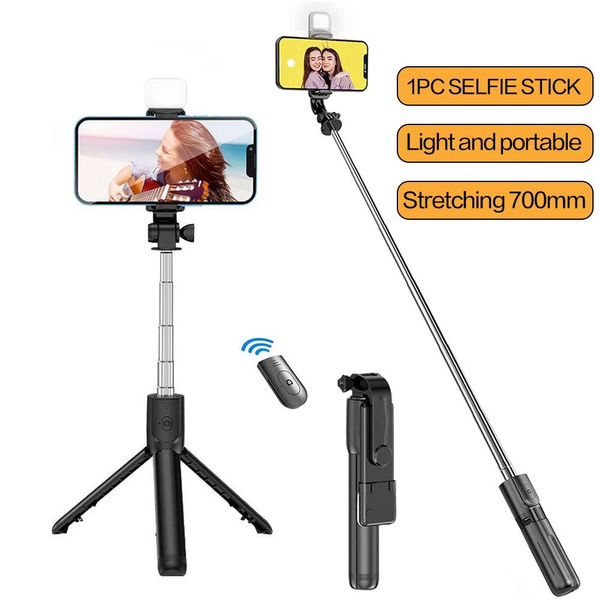1pc Wireless Bluetooth Selfie Stick Foldable Portable Tripod With Fill
