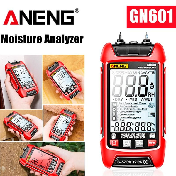 ANENG Moisture Meter Humidity Meter Moisture Content Tester Wall Carton ...