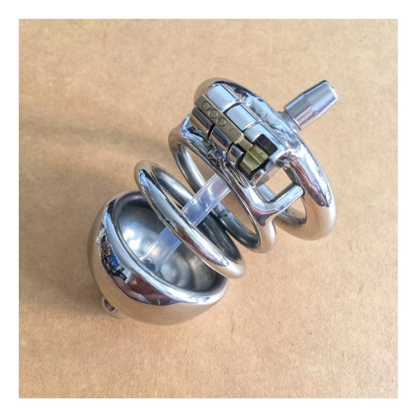 Cock Cage with Urethral sound Catheter Stainless Steel Chastity Lock ...