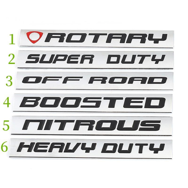 Car Sticker Rotary Super Duty Off Road Boosted Heavy Duty Nitrous ...