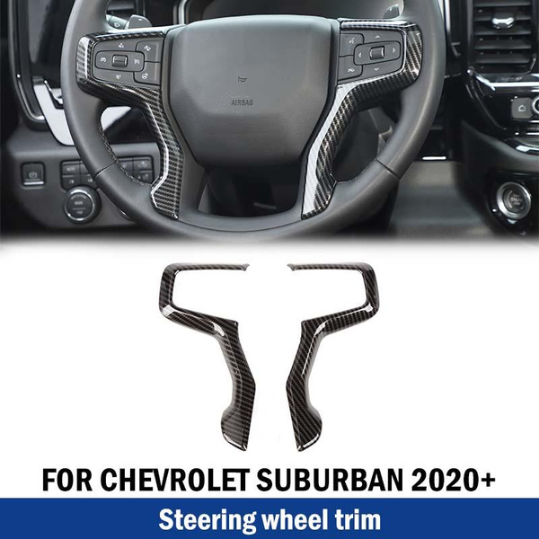 Car Interior Steering Wheel Panel Decor Cover Trim Bezels for Chevrolet ...