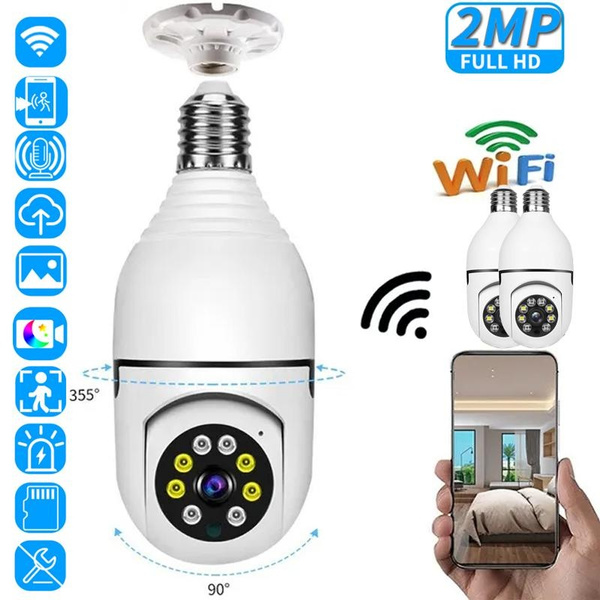 (1/2PCS)Full HD 1080P 360° Rotate Auto Tracking Panoramic Camera Night ...