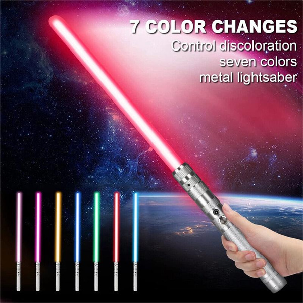 LED Lightsaber Replica Heavy Dueling Rechargeable Metal Handle Swords ...